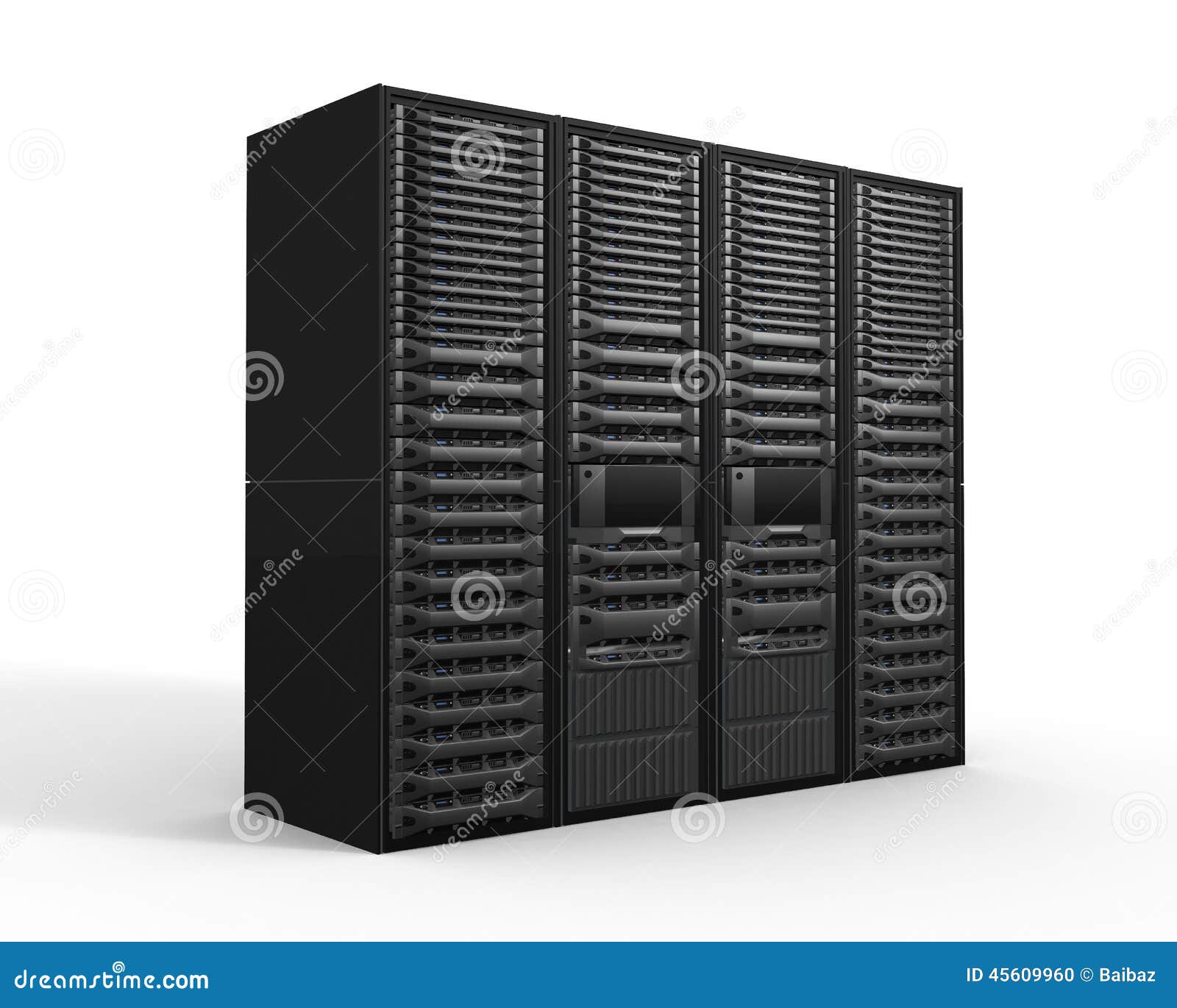 Server Racks In Computer Network Security Server Room Data Center ...