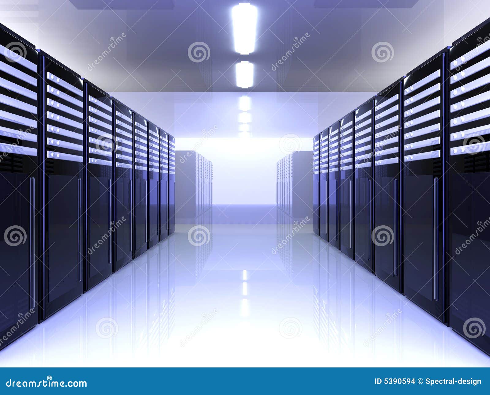 Server-Raum stock abbildung. Illustration von bewirtung - 5390594