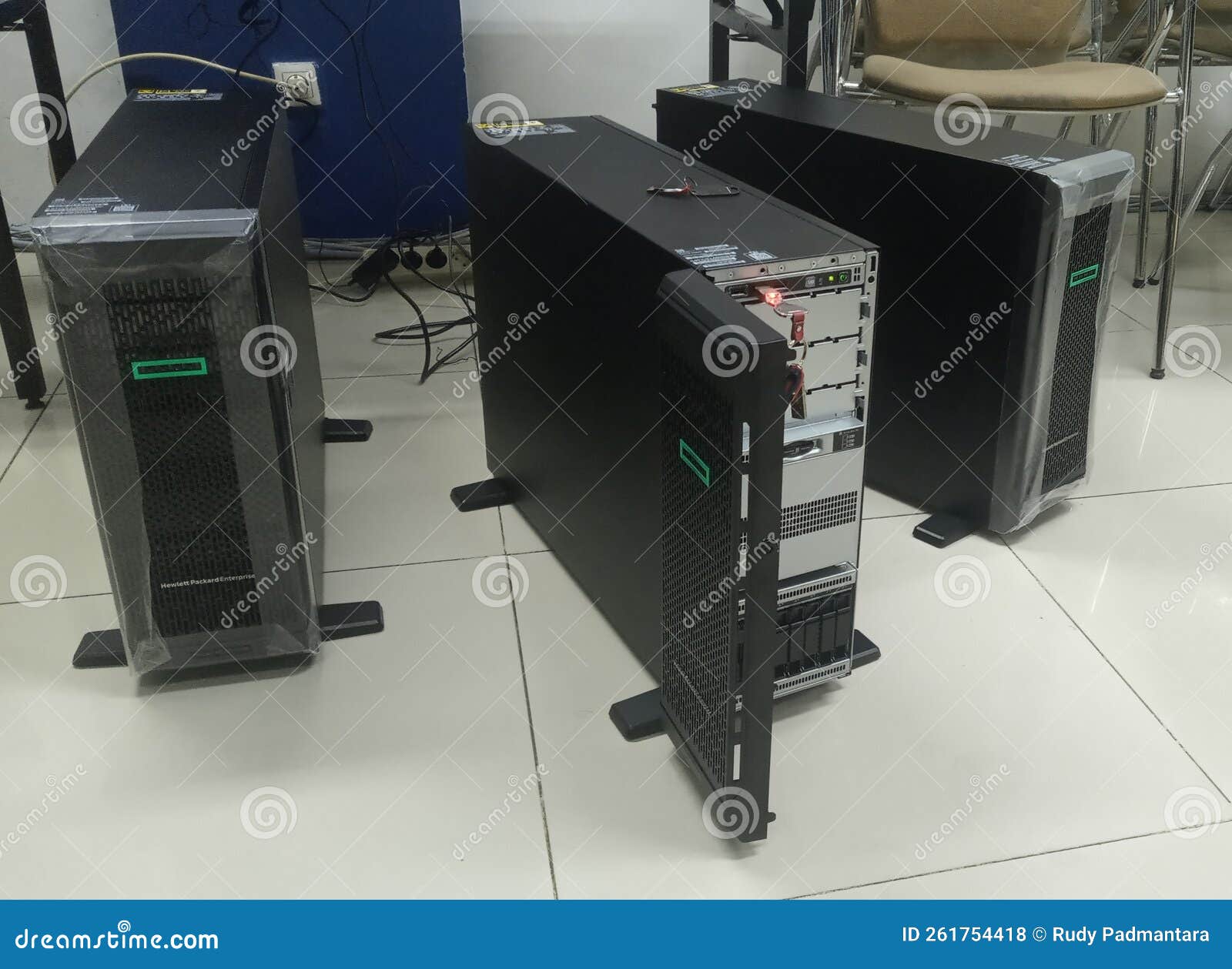 Server is Ready To Replace the Old Server Stock Photo - Image of shelf ...