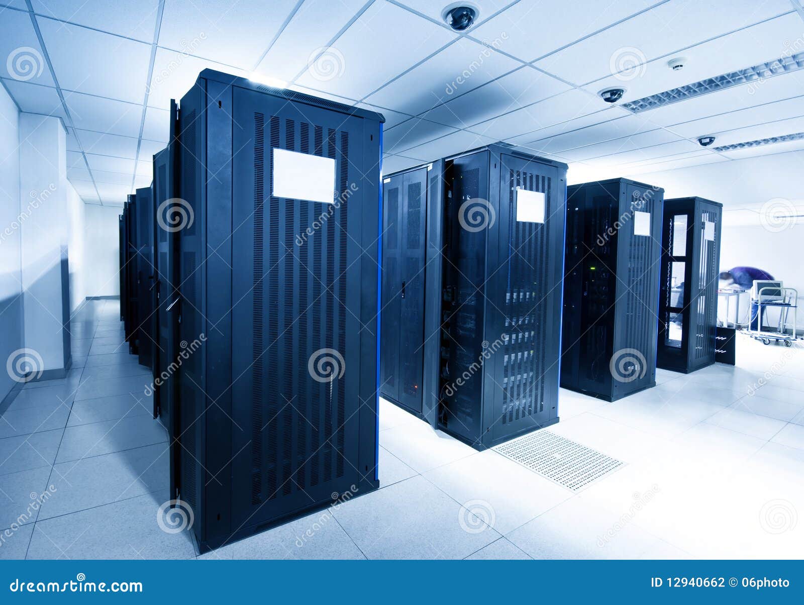 Server room stock photo. Image of commerce, computer - 12940662