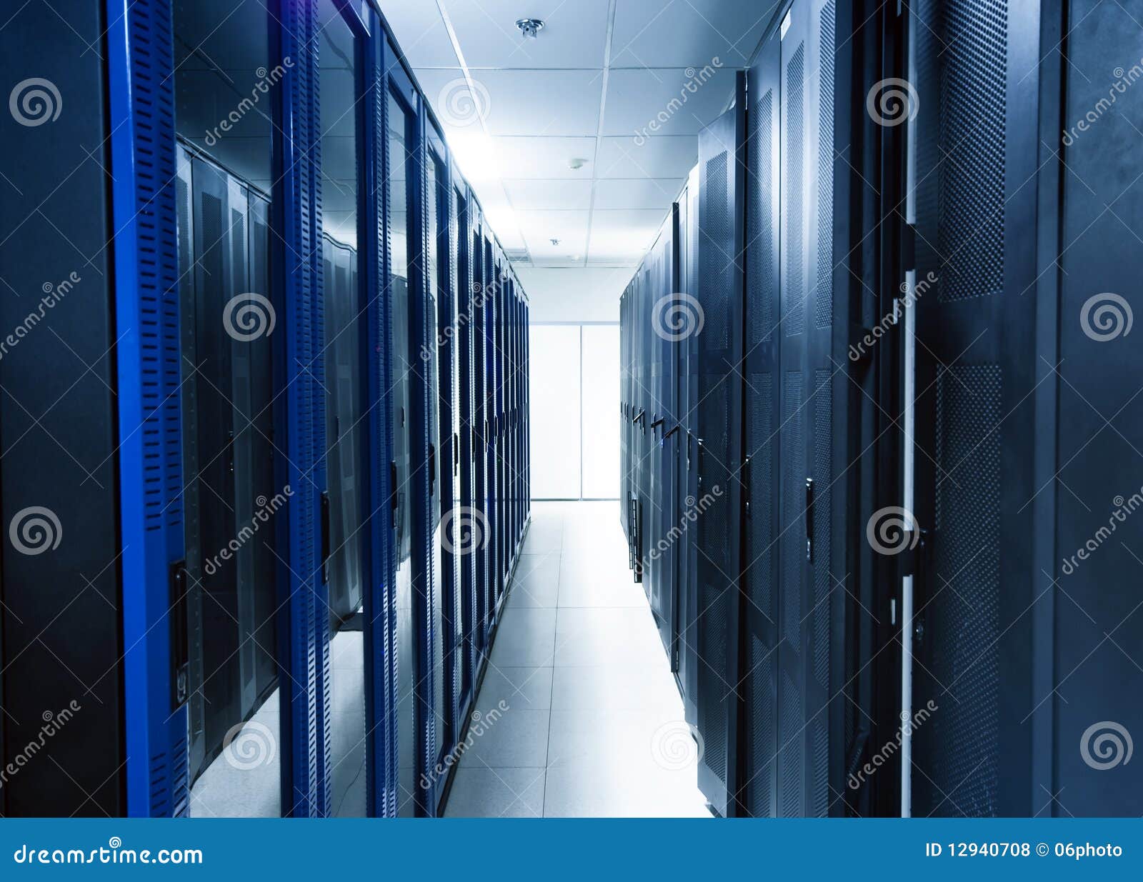 Server room stock photo. Image of computer, online, business - 12940708