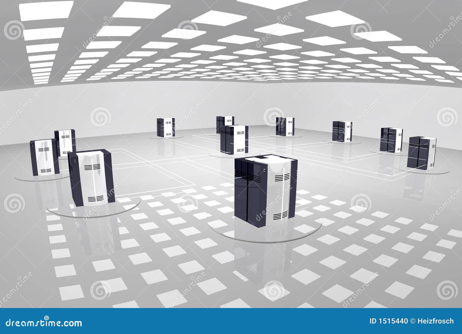 Server room stock illustration. Illustration of connect - 1515440