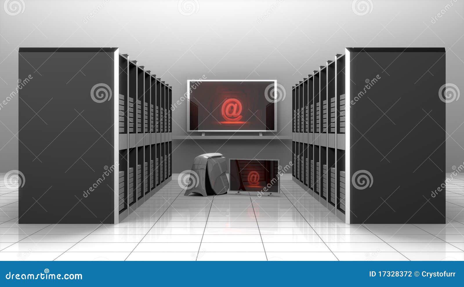 Server Room stock illustration. Illustration of server - 17328372