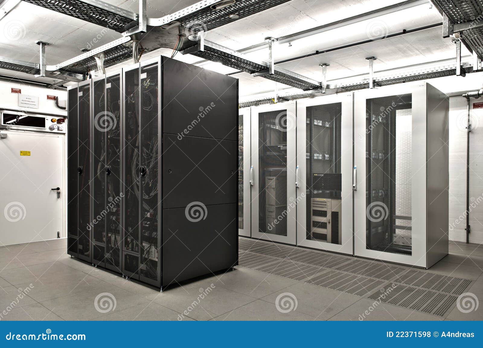 Server Room Interior In Data Center Database Royalty-Free Stock Image ...