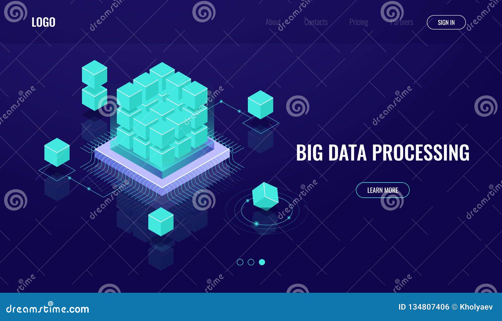 Server Room, Big Data, Cloud Computing, Artificial Intelligence Ai, Processing Data, Database ...