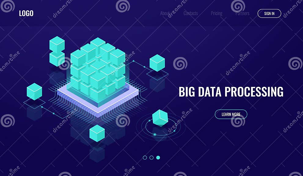 Server Room, Big Data, Cloud Computing, Artificial Intelligence Ai, Processing Data, Database ...