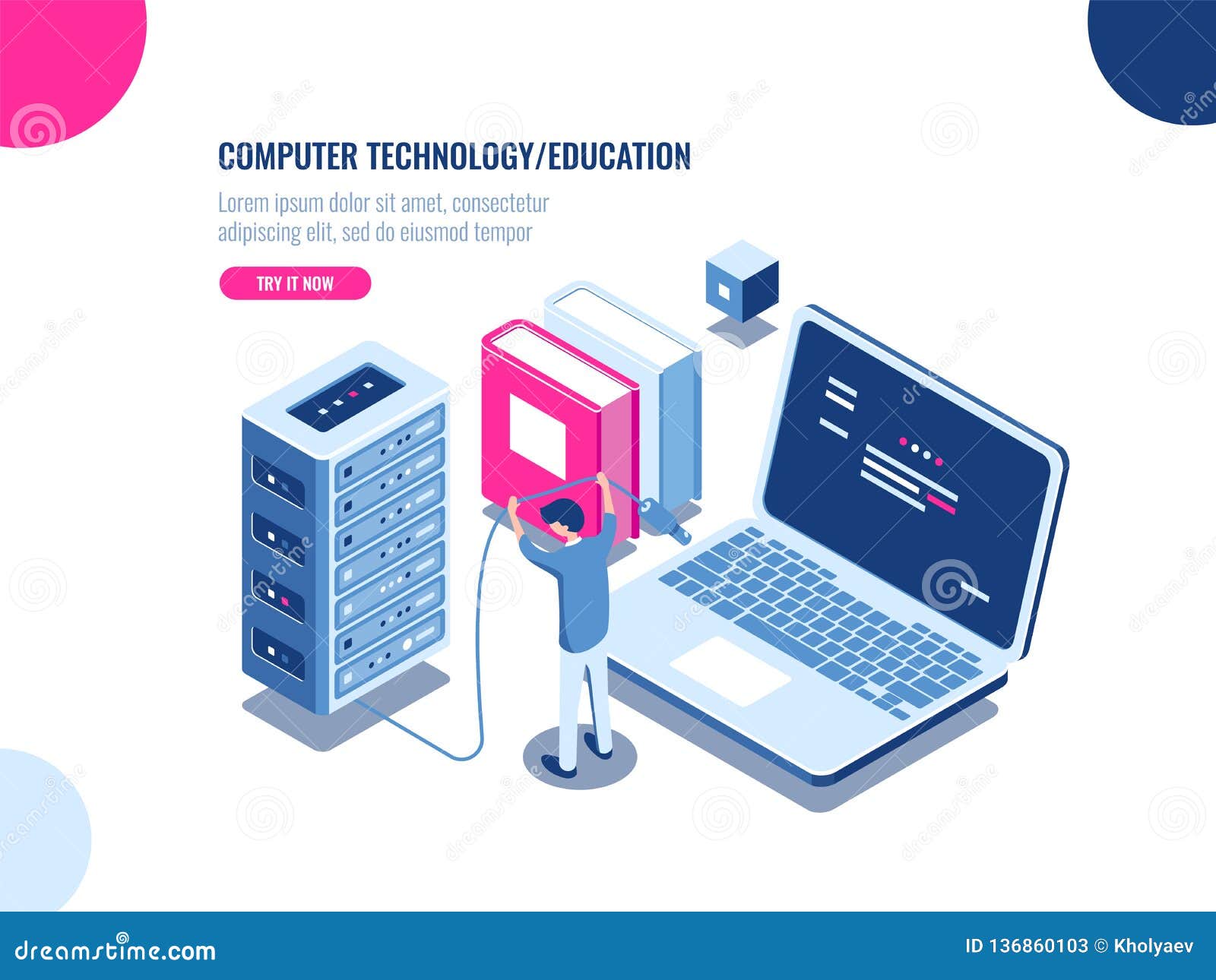 Isometric Rack Server Containment System Royalty-Free Stock Photo ...