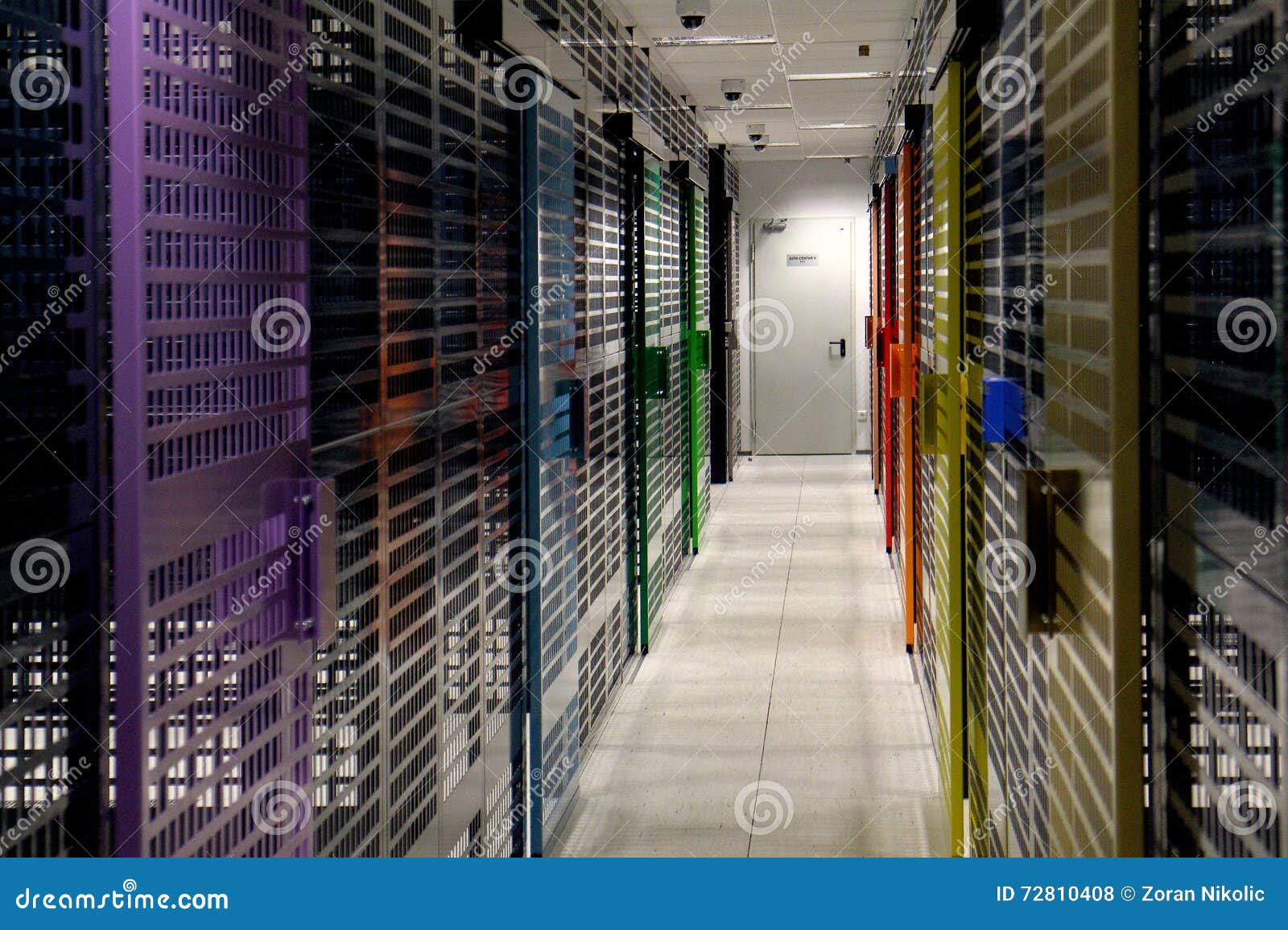 Server room stock photo. Image of colorful, backup, information - 72810408