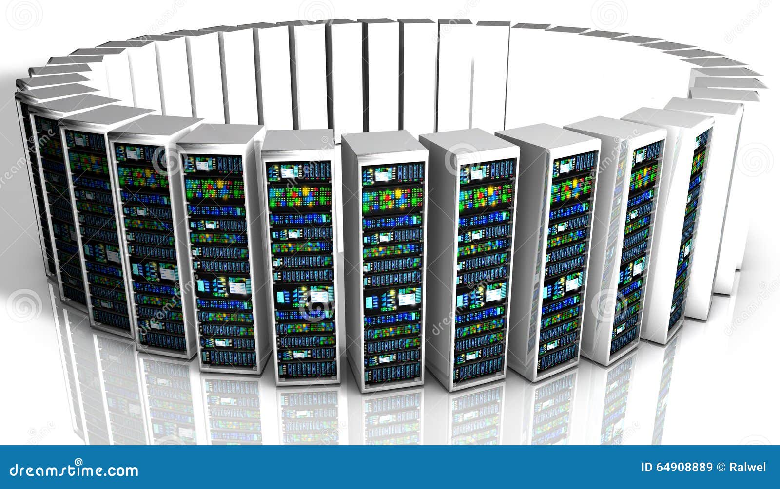 Server room stock illustration. Illustration of ethernet - 64908889