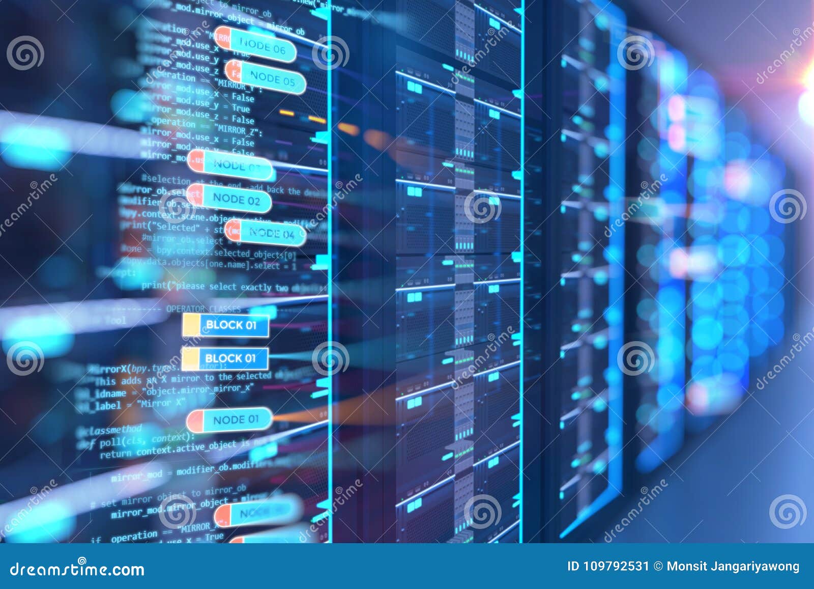 Node 3d Data Array Dots Organized To Network Data Flow Deep Big Surface Nodes As Mesh Grid