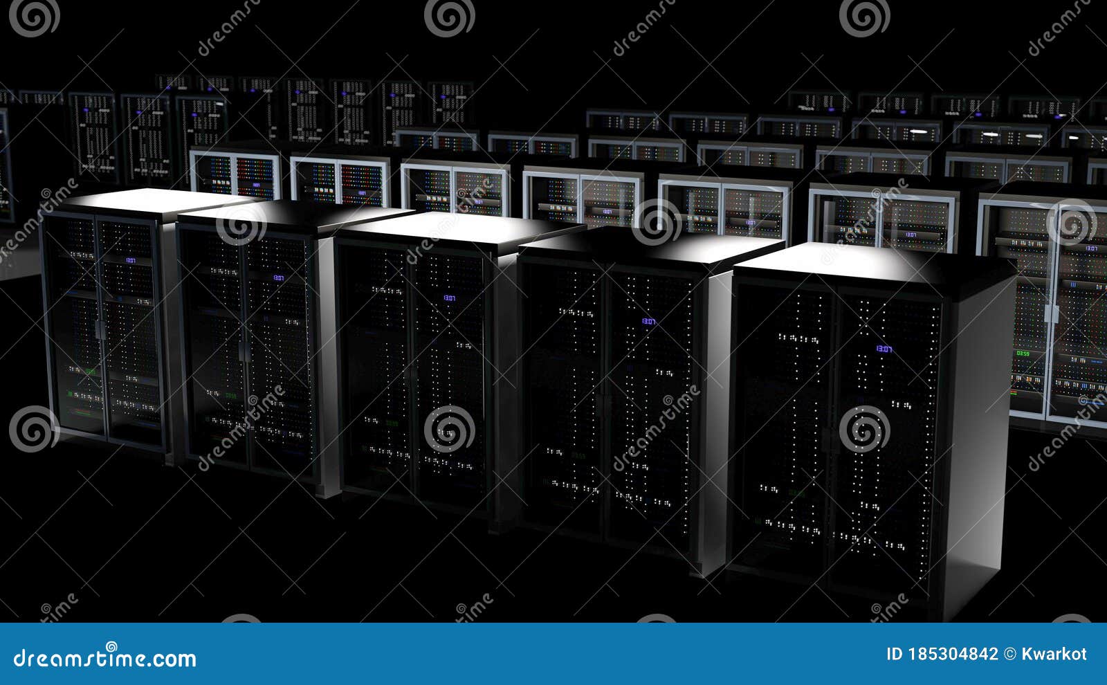 Server Room Data Center. Backup, Hosting, Mainframe, Farm and Computer ...