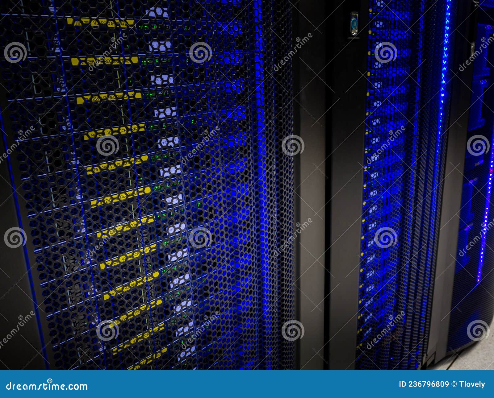 Server Room Data Center. Backup, Mining, Hosting, Mainframe Stock Image ...