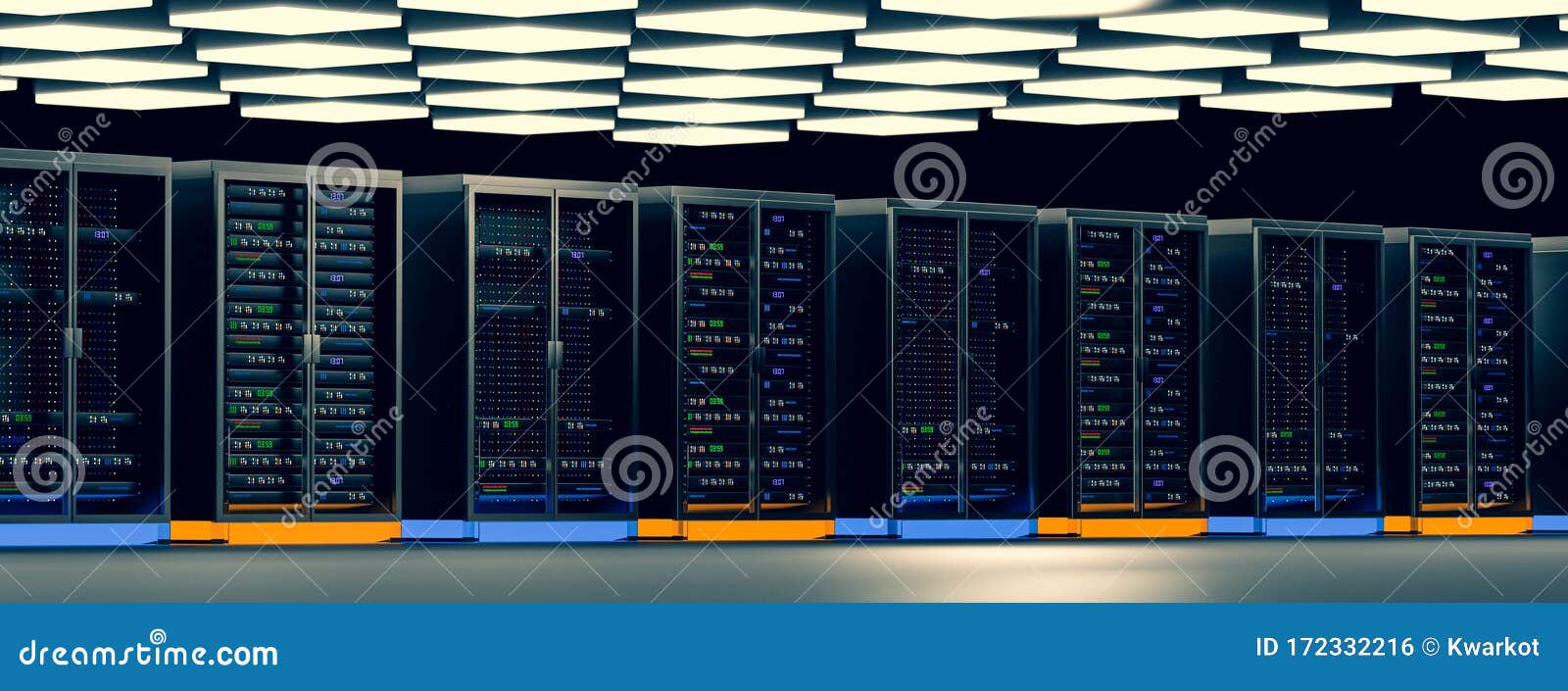 Server Room Data Center. Backup, Mining, Hosting, Mainframe, Farm and ...