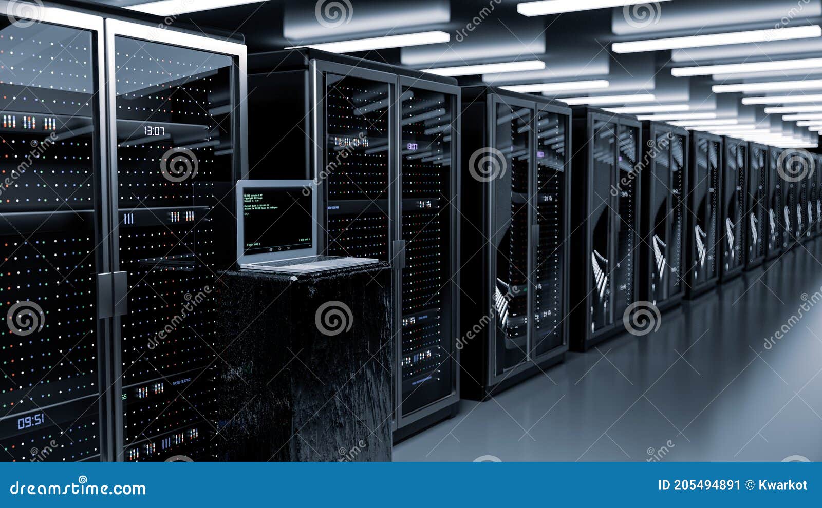 Server Room Data Center. Backup, Mining, Hosting, Mainframe, Farm and ...