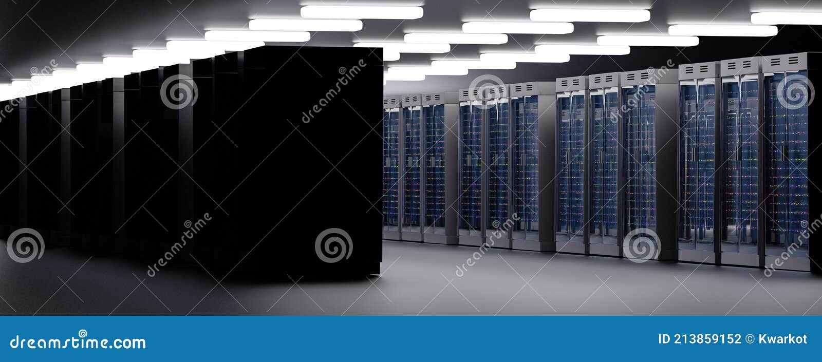 Server Room Data Center. Backup, Mining, Hosting, Mainframe, Farm and ...