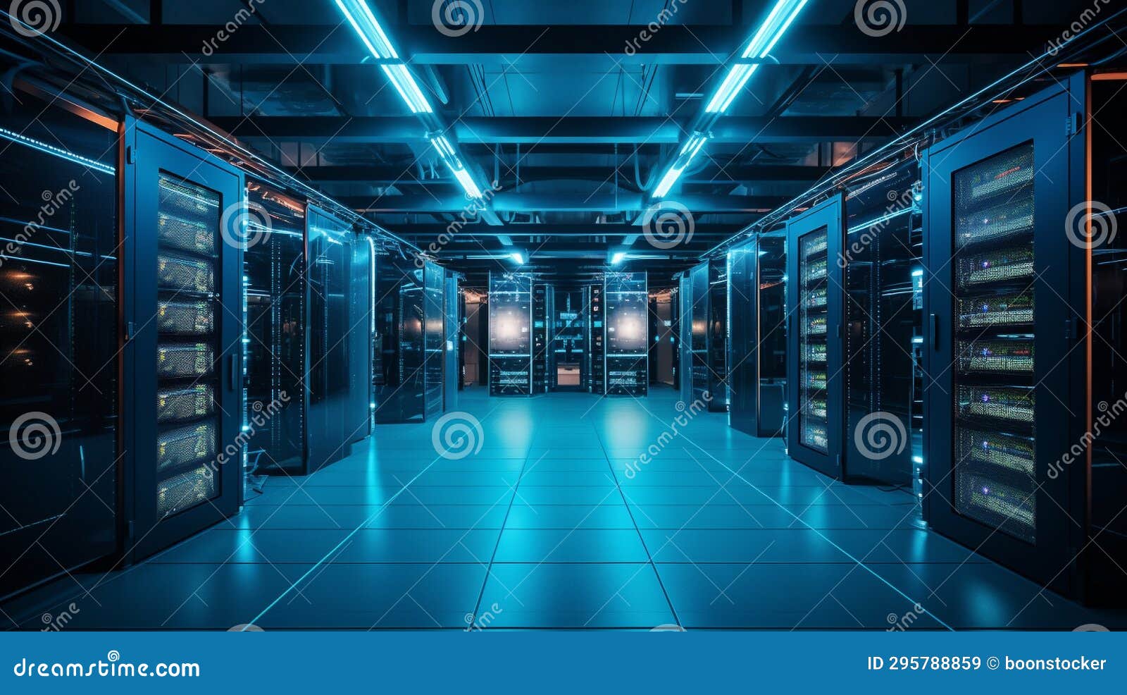 Server Room Data Center. Connectivity and it Evolution Stock ...