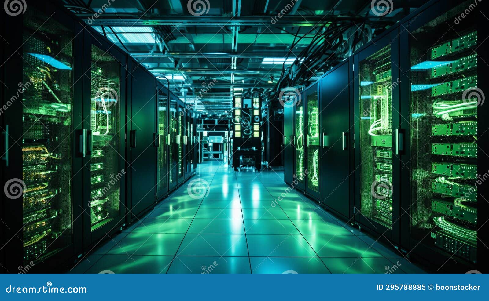 Server Room Data Center. Connectivity and it Evolution Stock ...