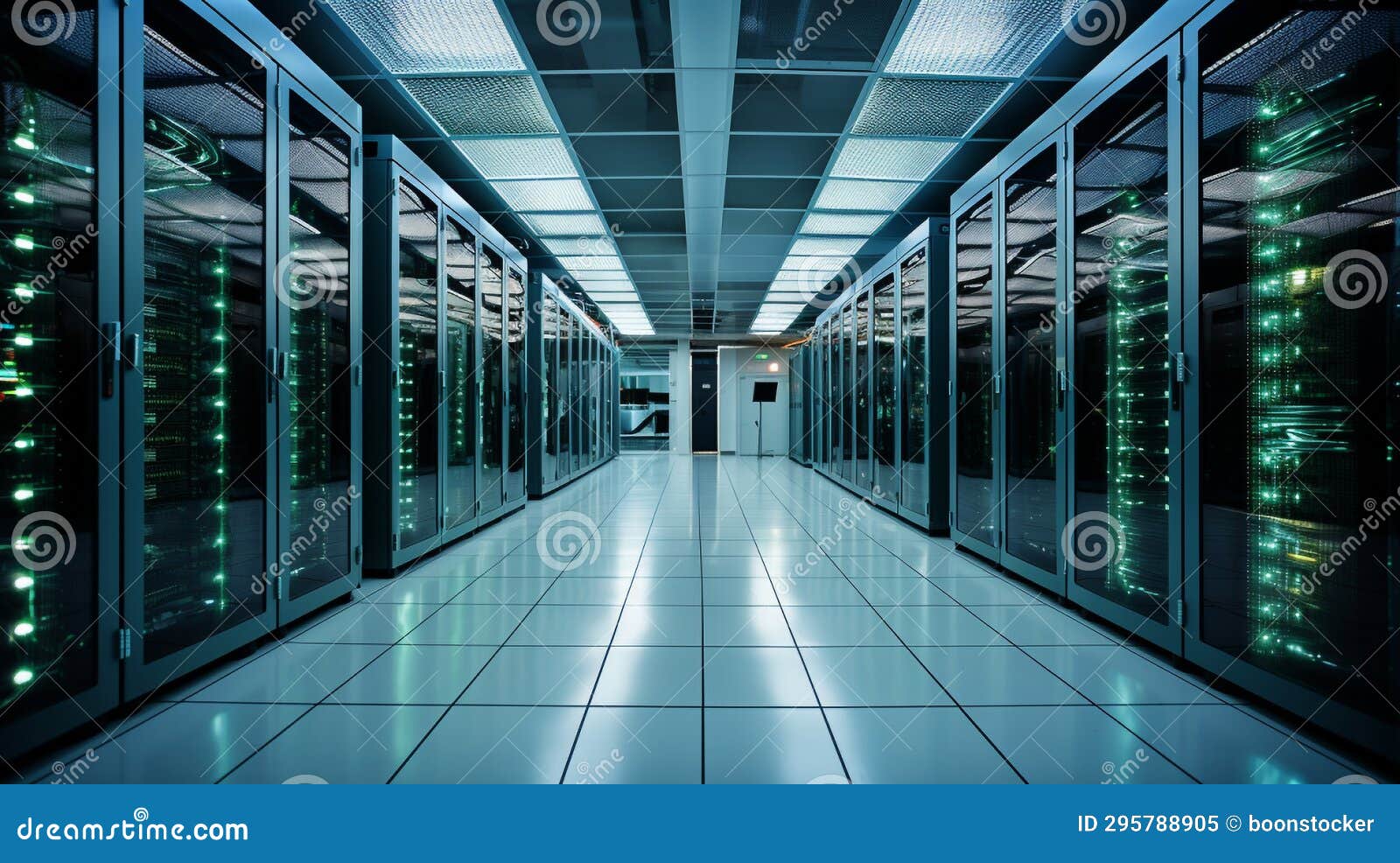 Server Room Data Center. Connectivity and it Evolution Stock ...