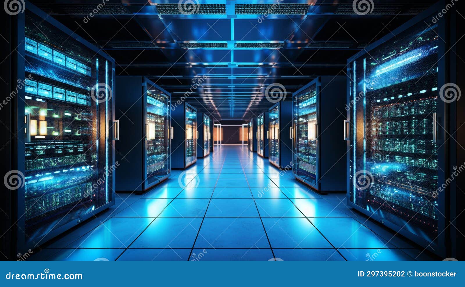 Server Room Data Center. Connectivity and it Evolution Stock ...