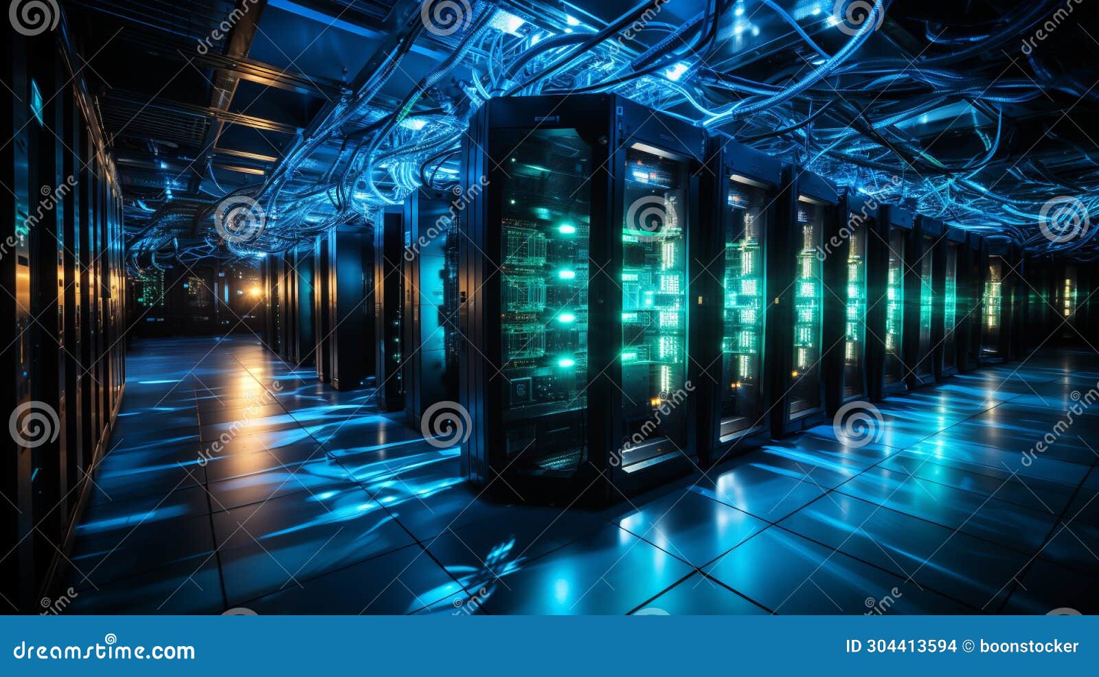 Server Room Data Center. Connectivity and it Evolution Stock ...