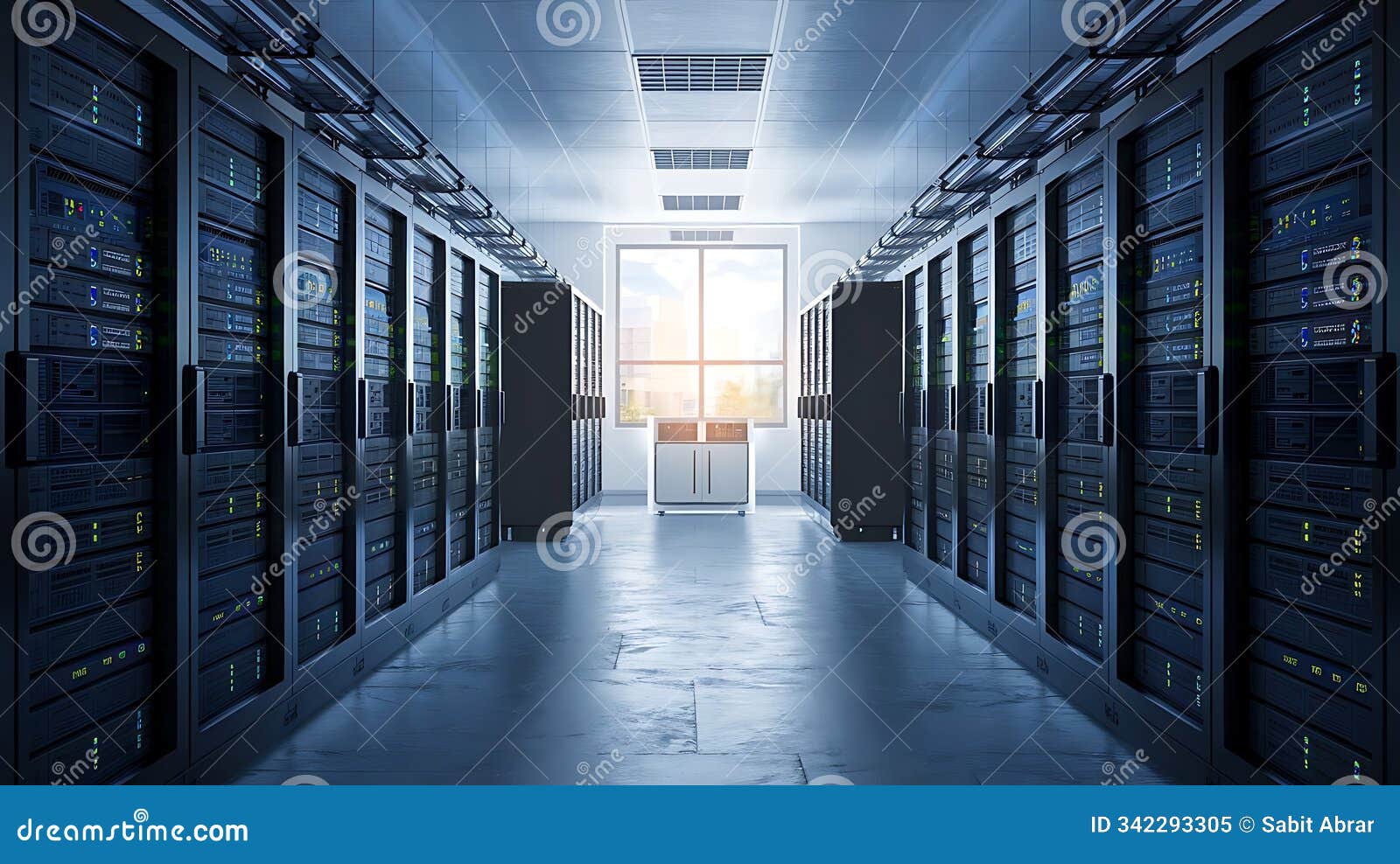 Server Room Data Center Interior, Stock Image - Image of servers ...