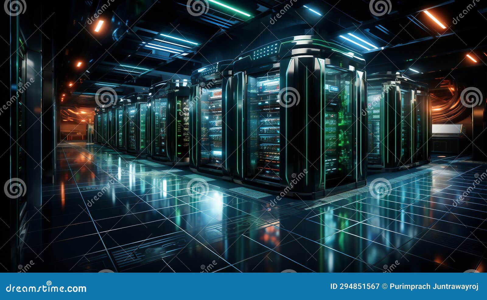 Data Center Link Global Branch Concept Network Communication Generative ...
