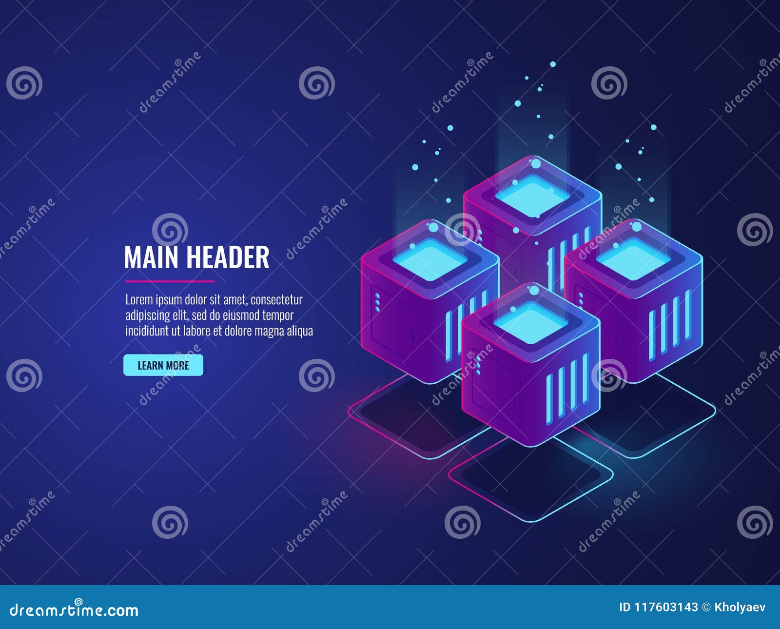 Server Room, Data Flow and Bigdata Processing Concept, Cloud Storage ...