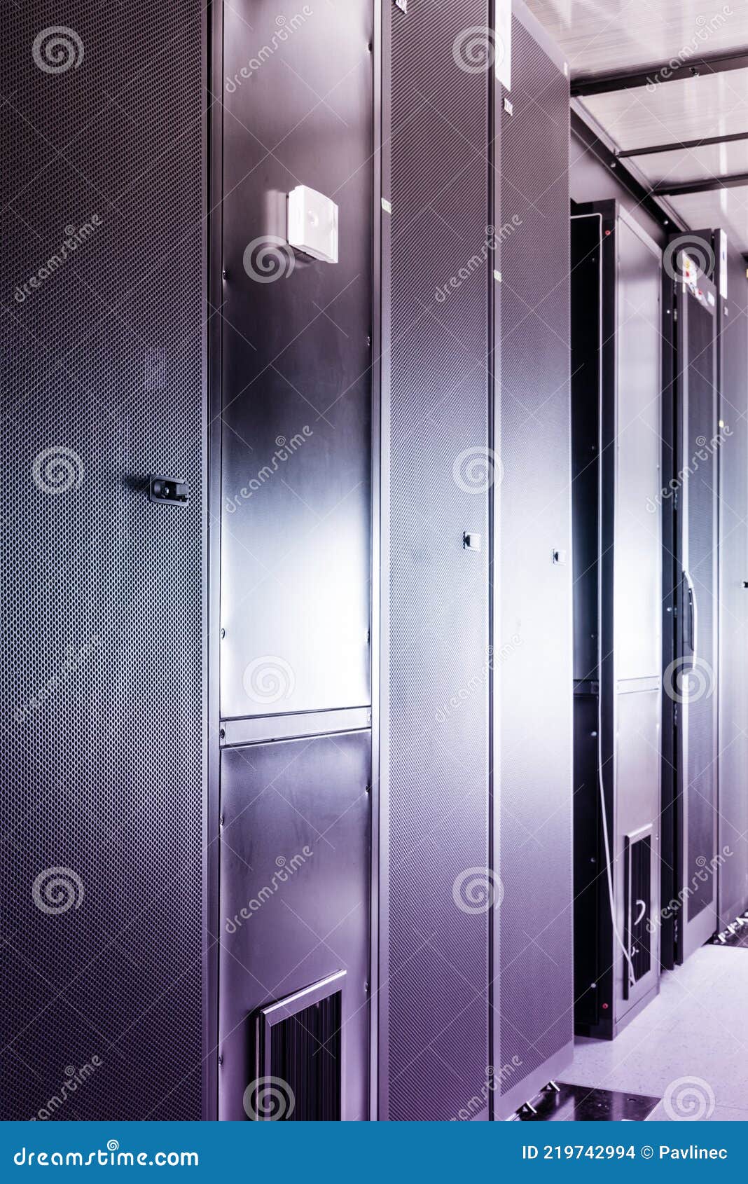 Server Room with Data Storage Hardware Stock Photo - Image of industry ...