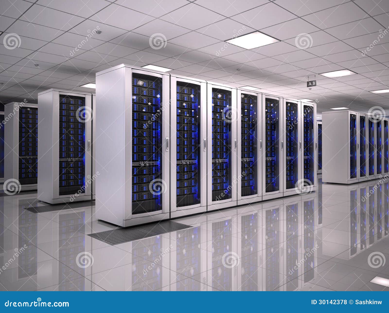 Server Room Stands As The Digital Nerve Center Of Modern Technology ...