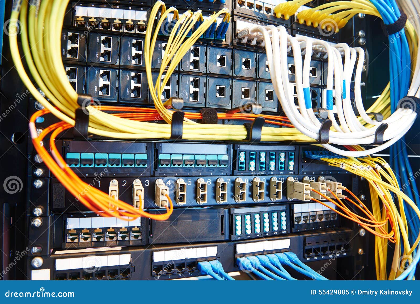 Server room equipment stock image. Image of network, datacenter - 55429885