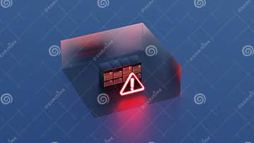 Server Room Failure Warning, Cyber Attack on Servers, Server Room ...