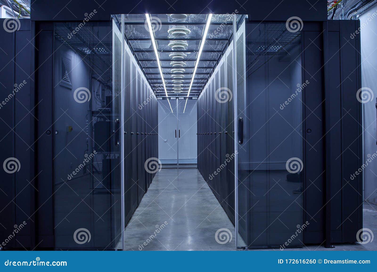 Server Room Full Of Racks And Servers Royalty-Free Stock Image ...
