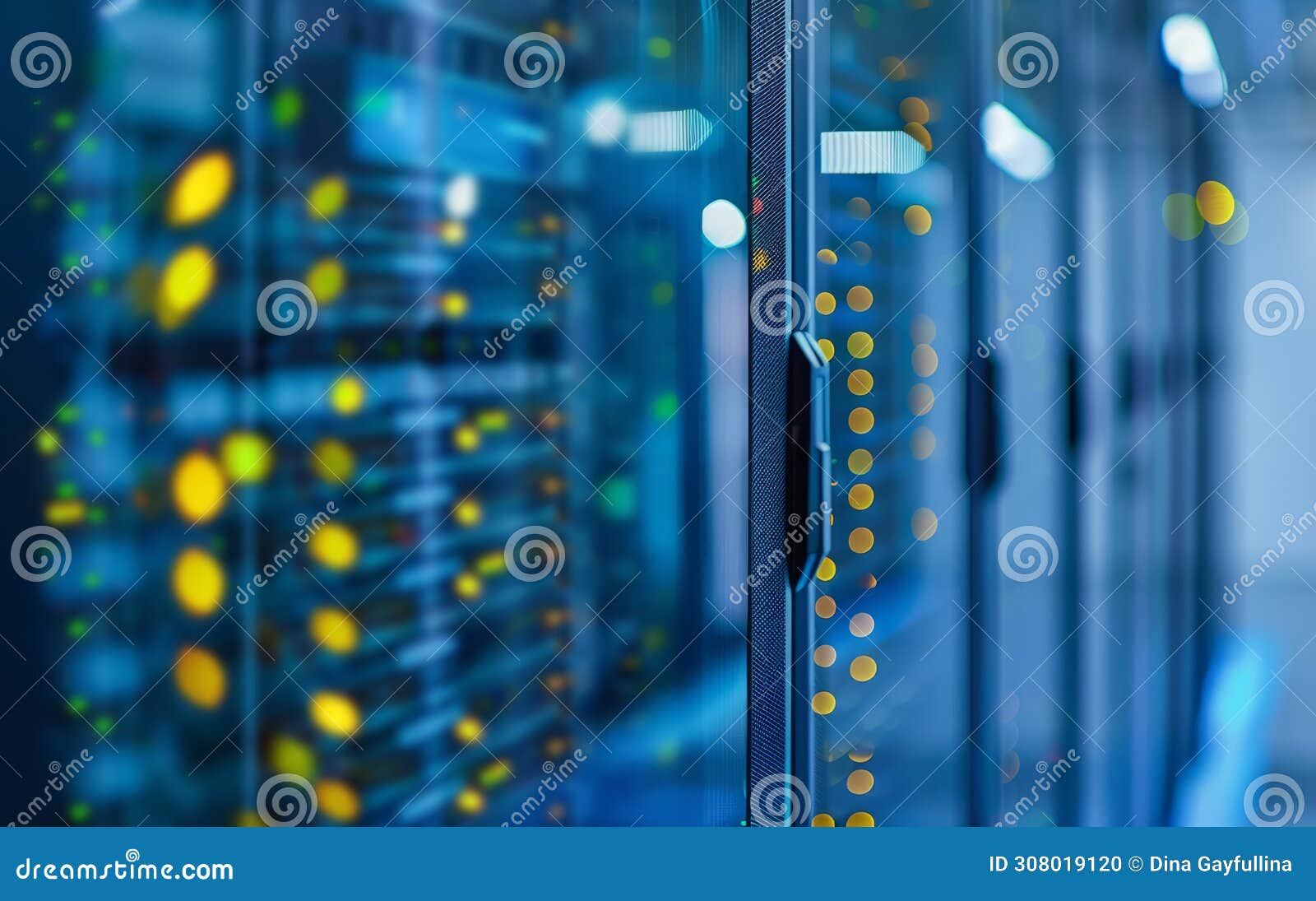 Server Room with Hard Drives in Internet Data Center Stock Photo ...