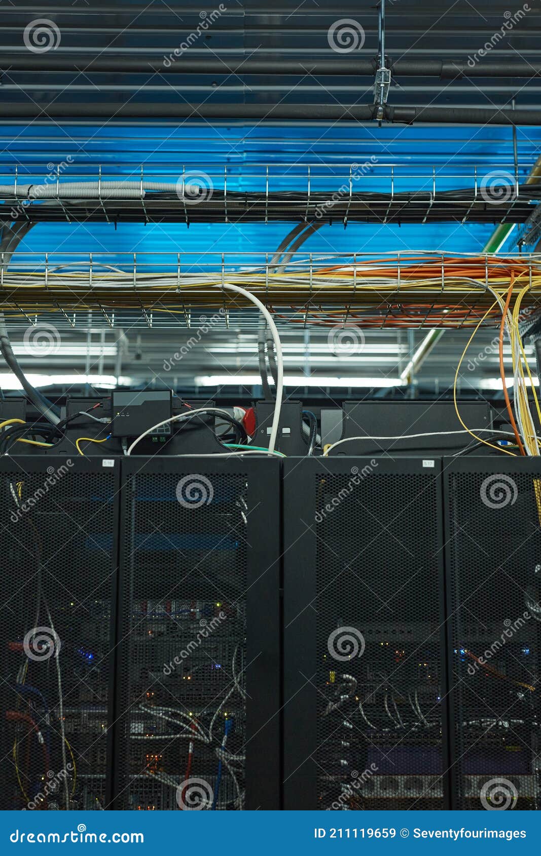 Server Room Hub stock image. Image of wire, computer - 211119659