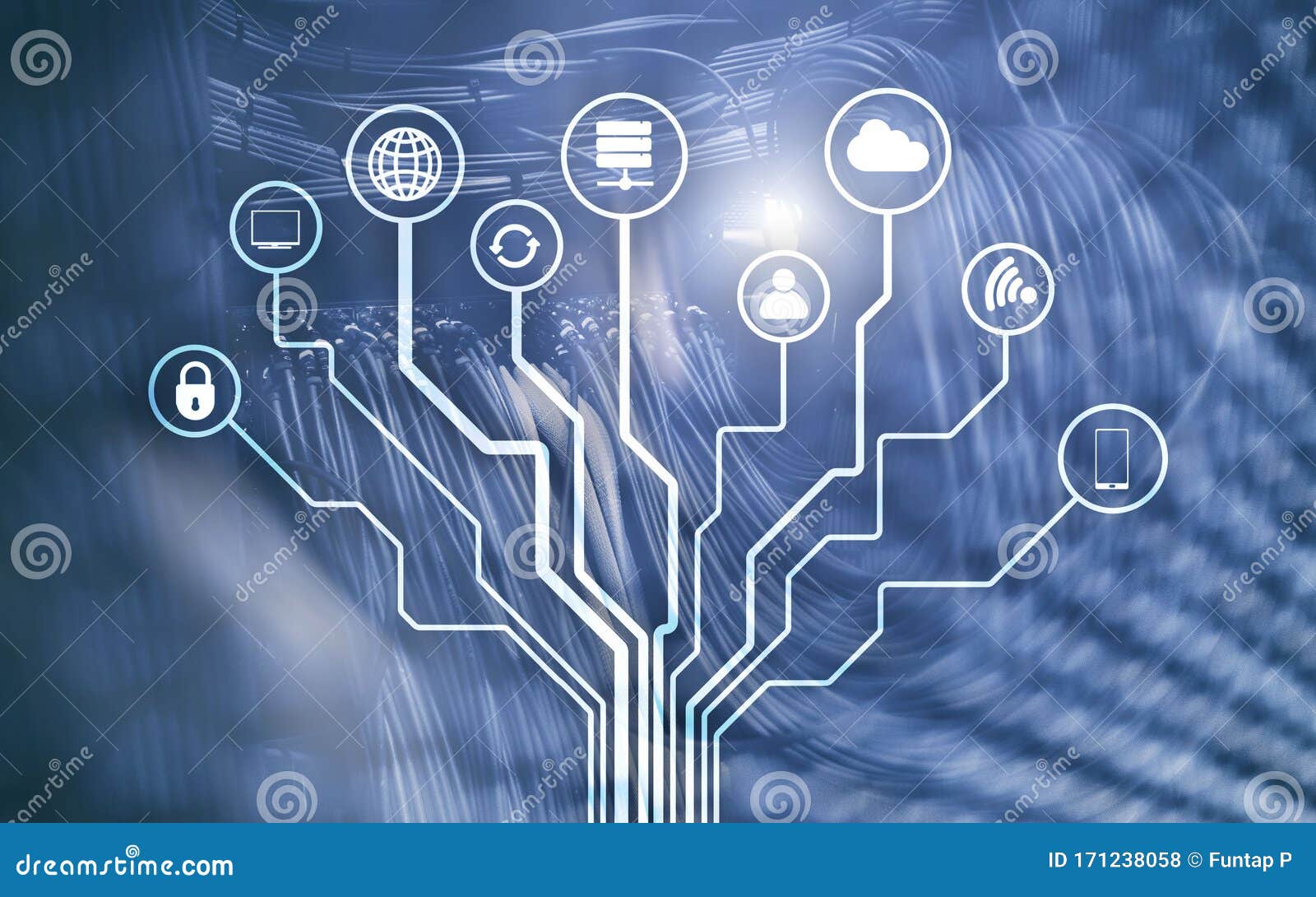 Server Room ICT Information Communication Technology Wireless Internet ...