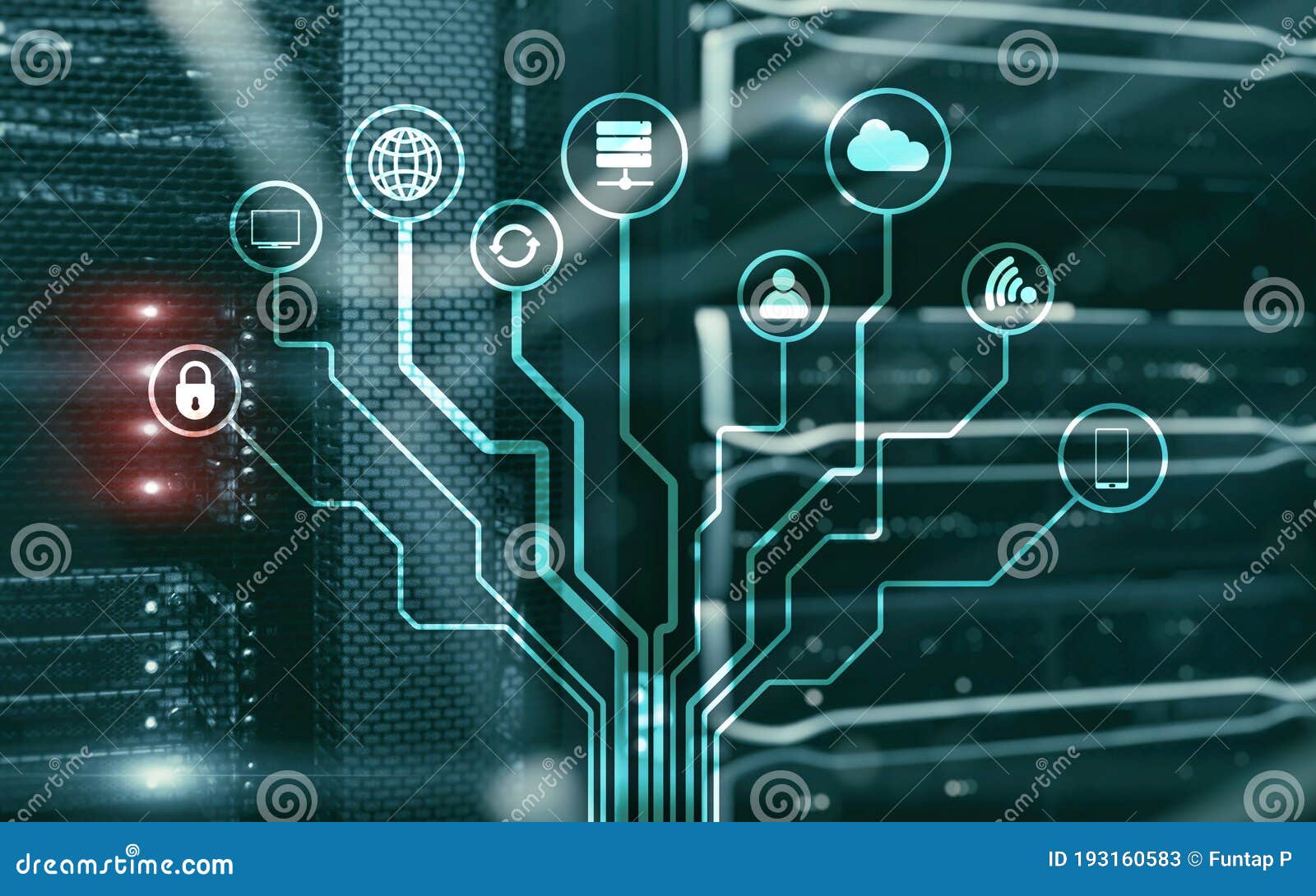 Server Room ICT Information Communication Technology Wireless Internet ...