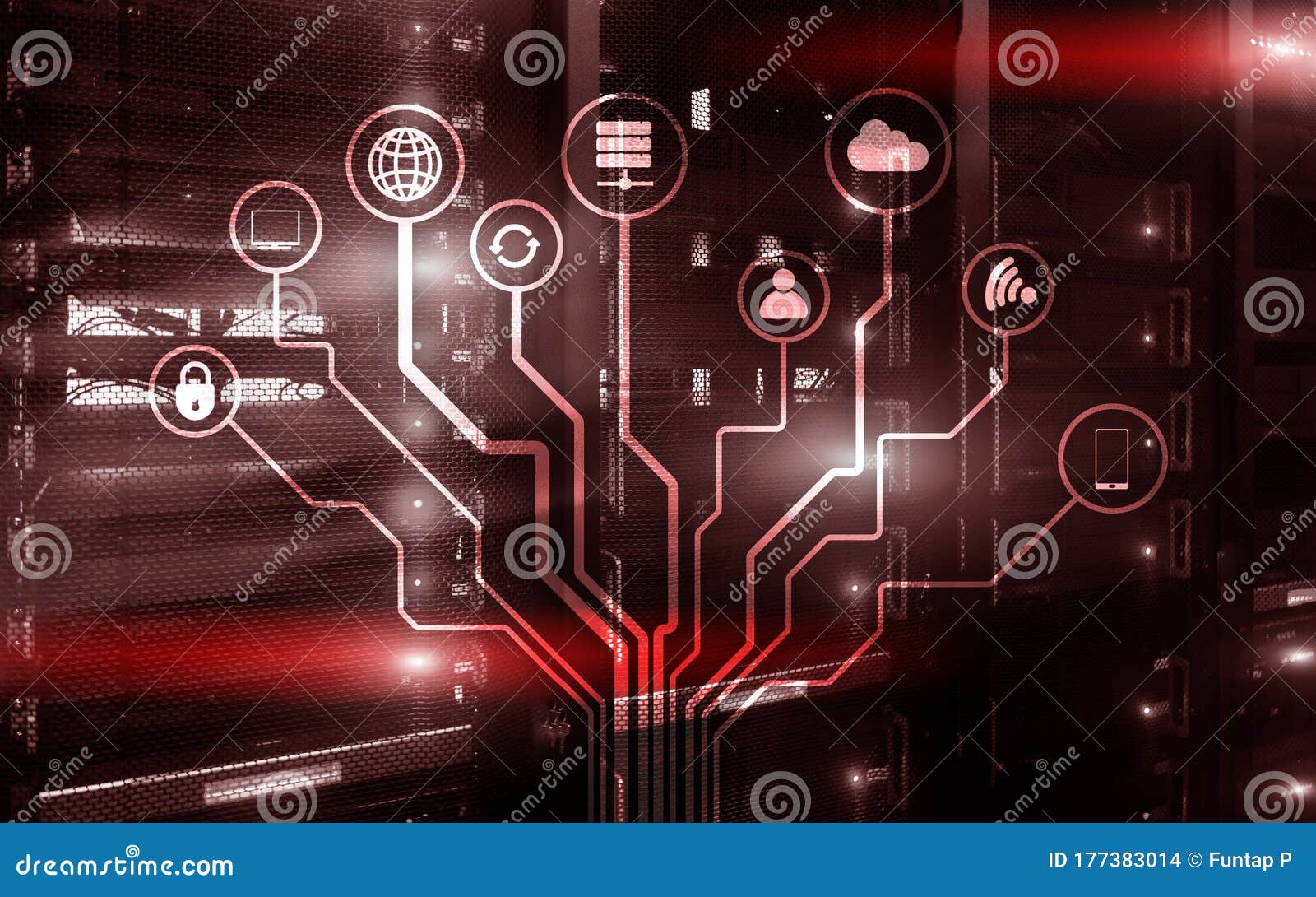 Server Room ICT Information Communication Technology Wireless Internet ...