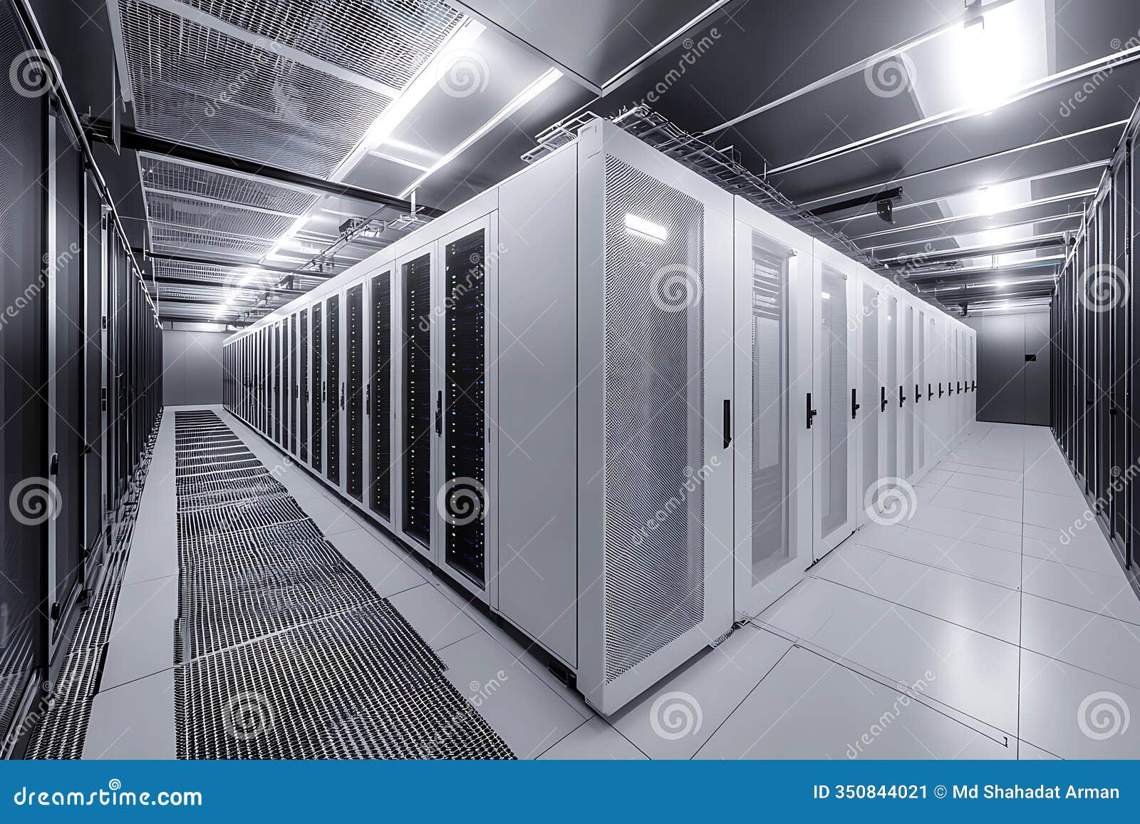 Server Room Interior stock illustration. Illustration of rack - 350844021