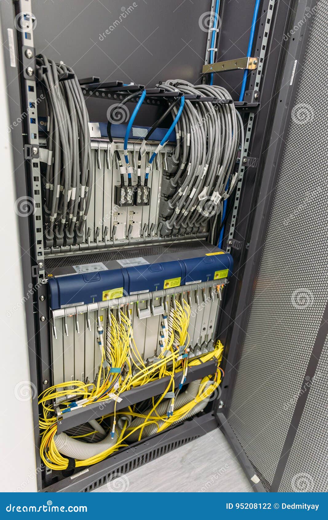 Server Room Interior Inside Stock Photo - Image of communication ...