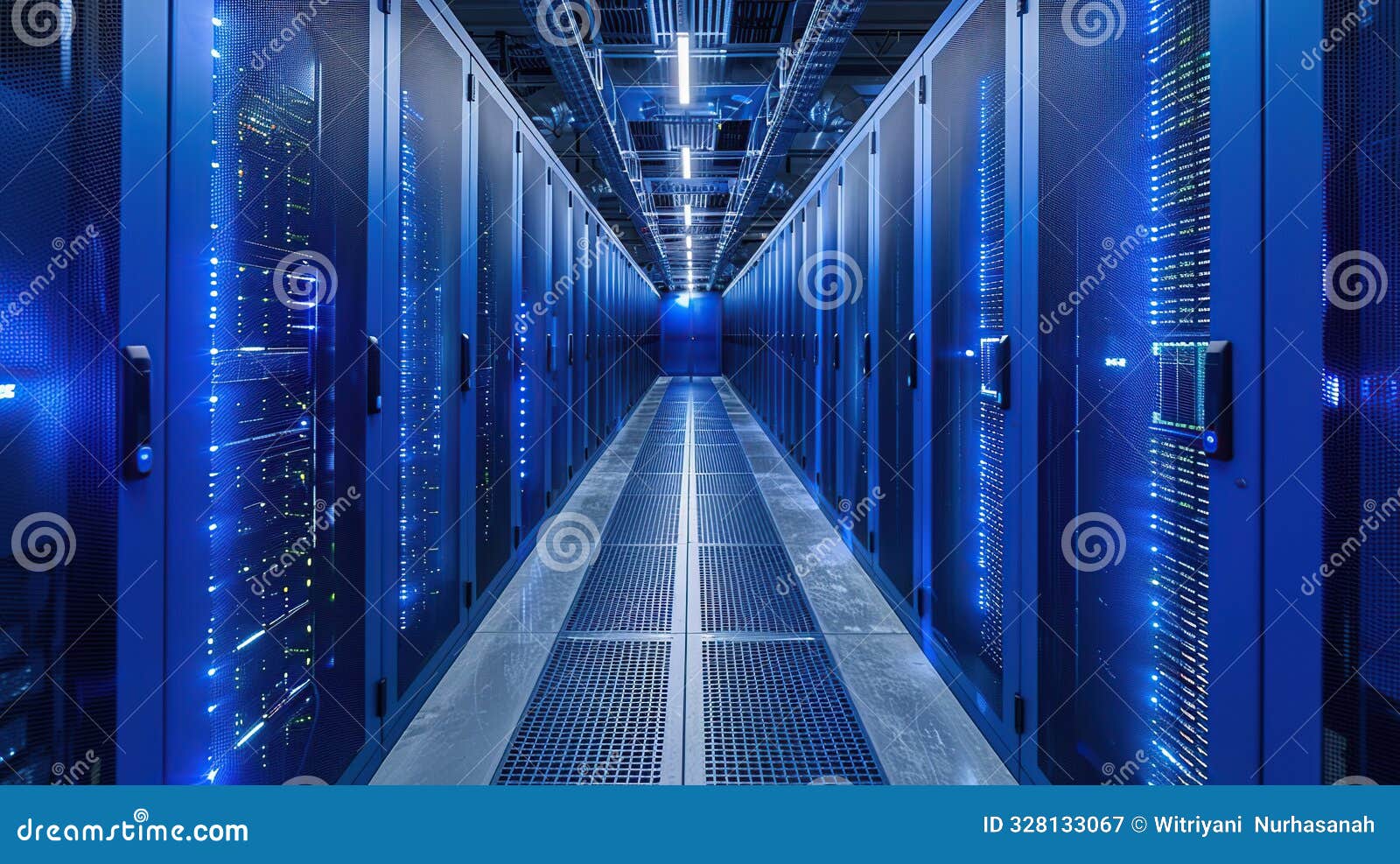 Server Room Interior stock illustration. Illustration of rows - 328133067