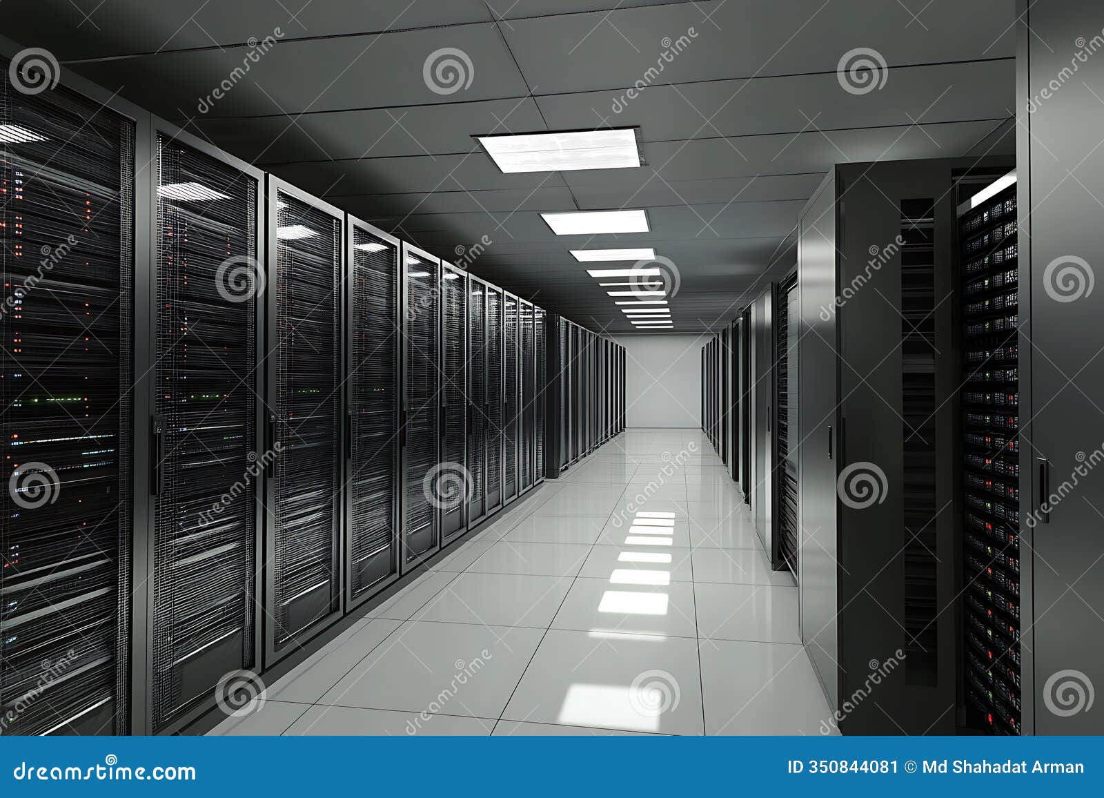 Server Room Interior stock illustration. Illustration of rack - 350844081