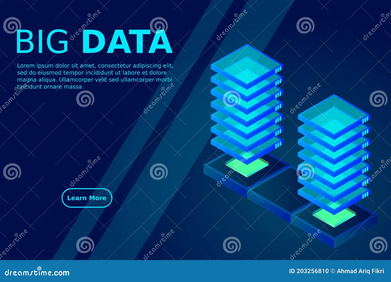 Server Room Isometric Vector, Futuristic Technology of Data Protection ...