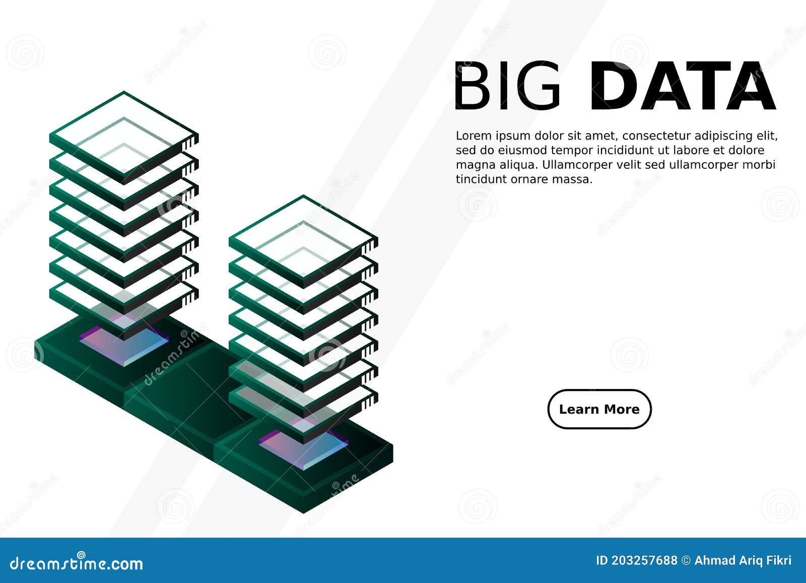 Server Room Isometric Vector Futuristic Technology Of Data Protection And Processing