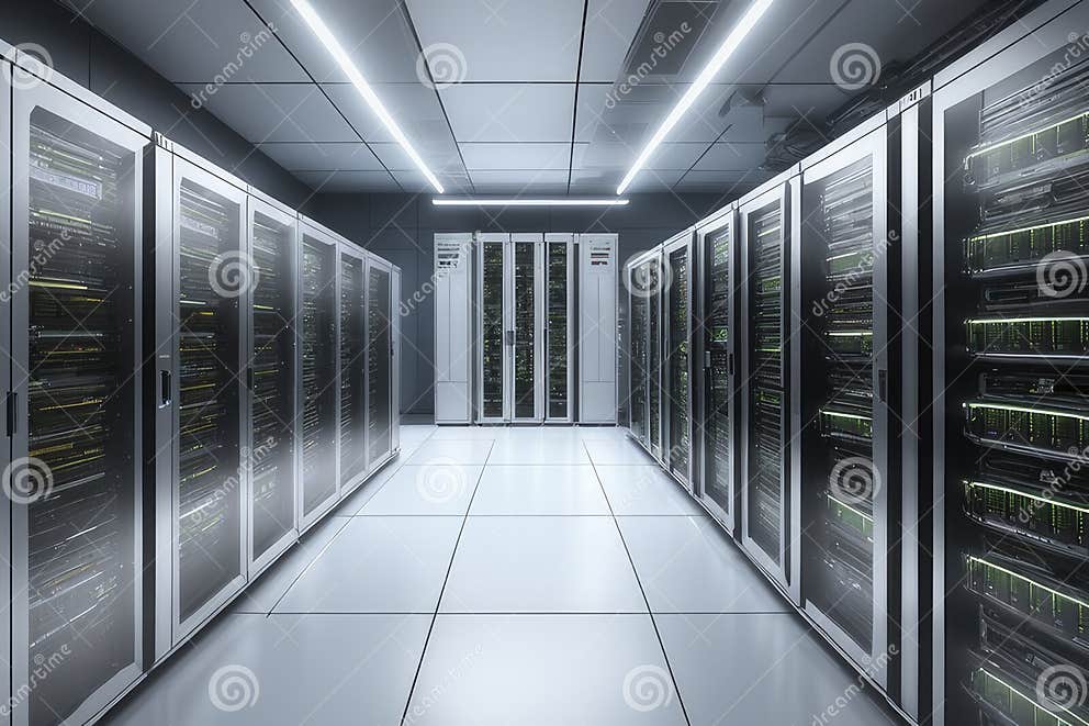 The Server Room during a Maintenance or Upgrade Process Stock ...