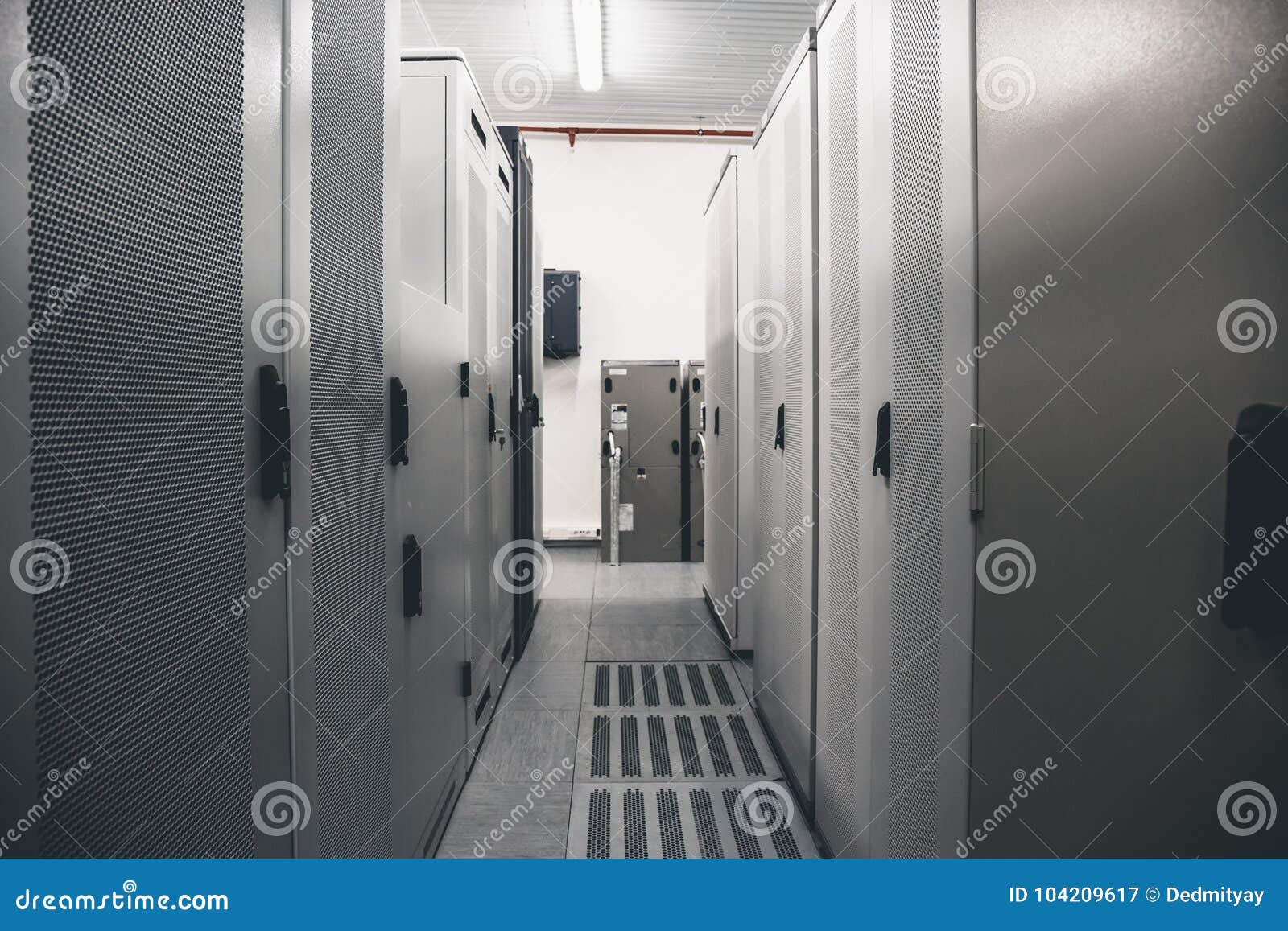 Server Room Network Communications Concept, Data Center, Server ...