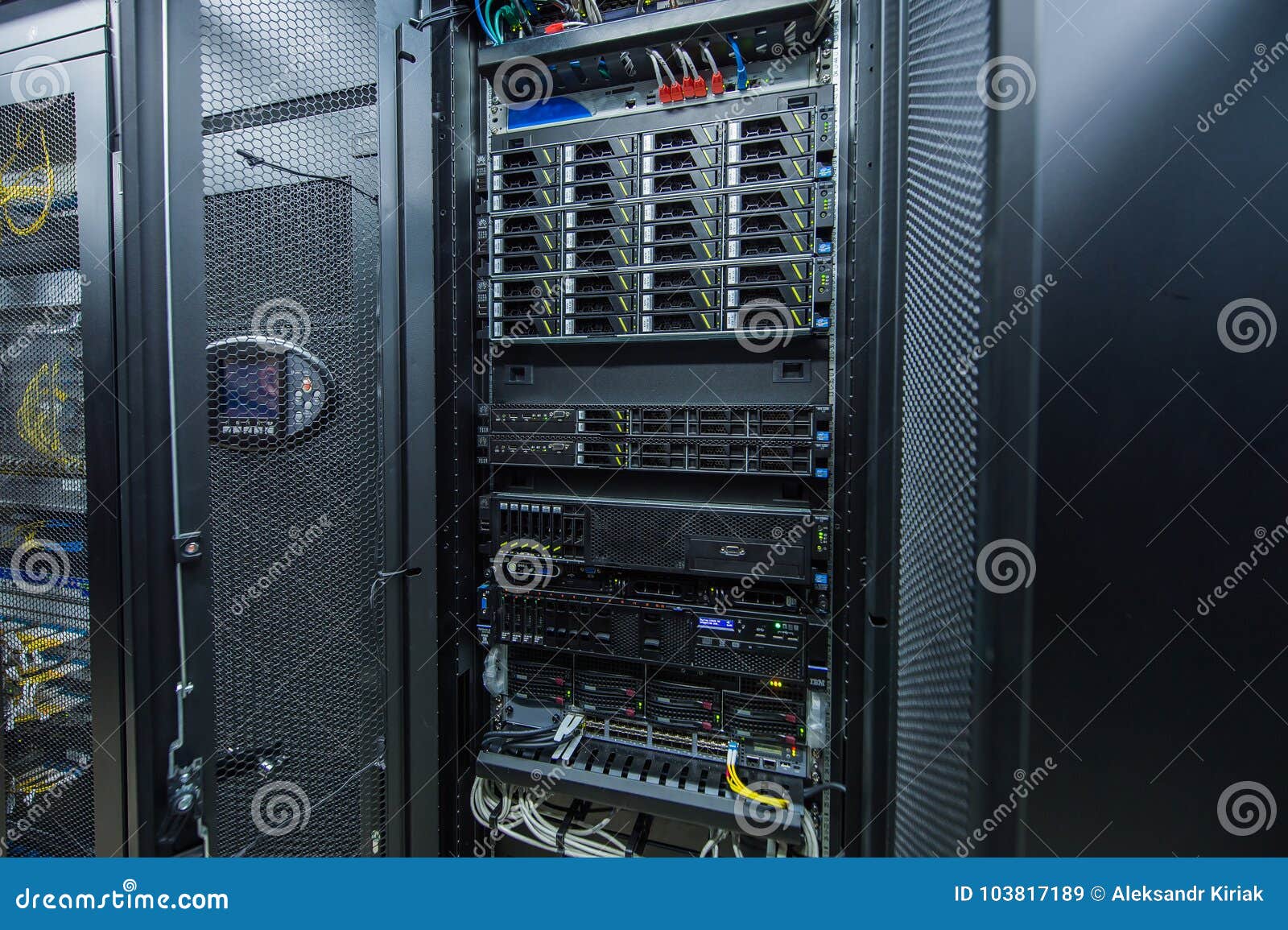 Server Room Network stock image. Image of computer, database - 103817189