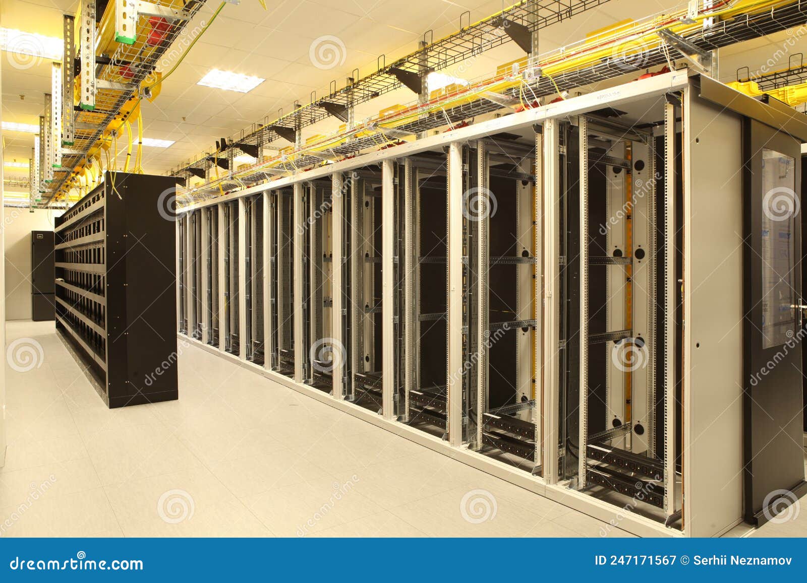 Server Room. New Room for Computer Servers. Innovation. Stock Image ...