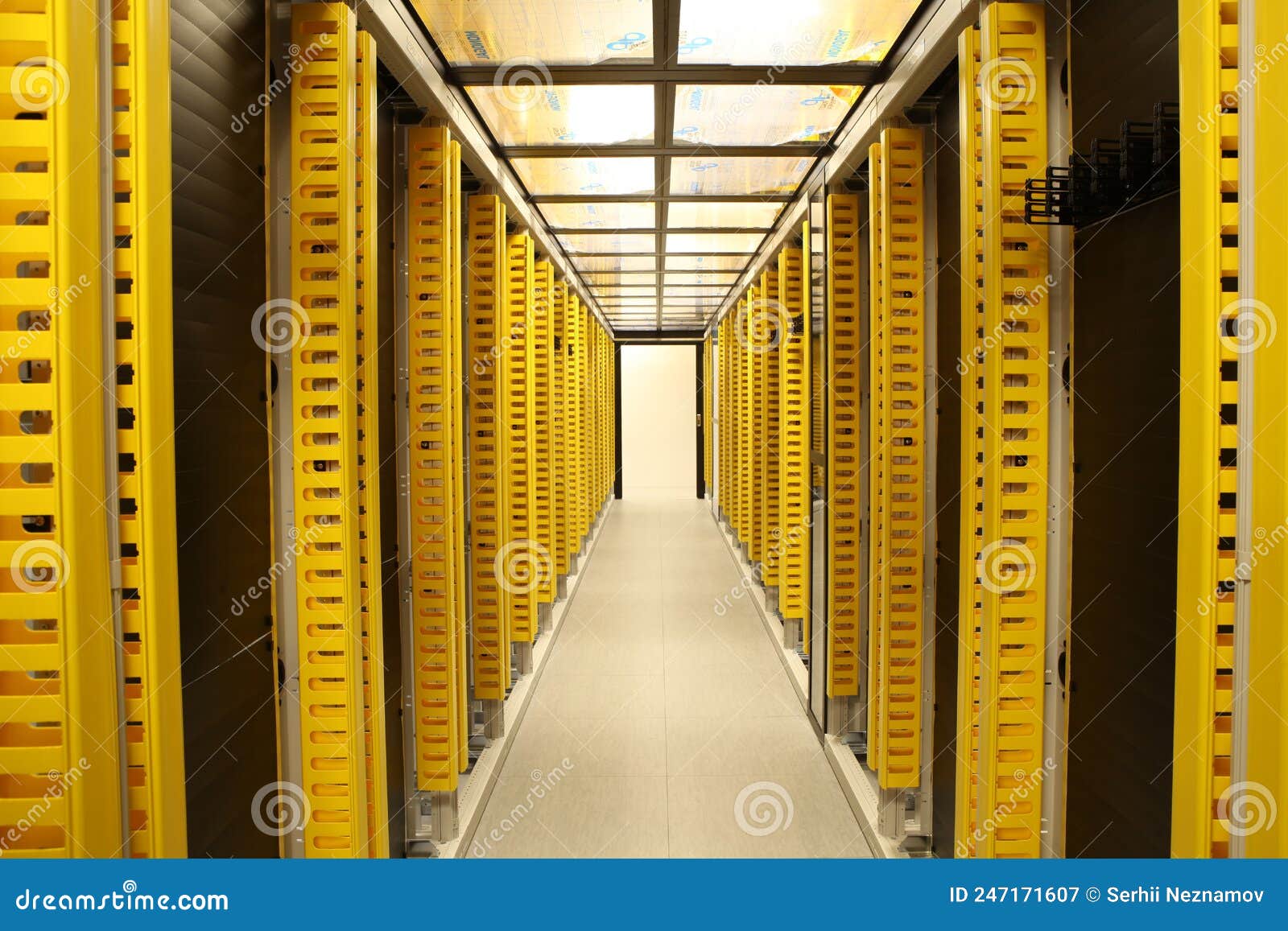 Server Room. New Room for Computer Servers. Innovation. Stock Image ...