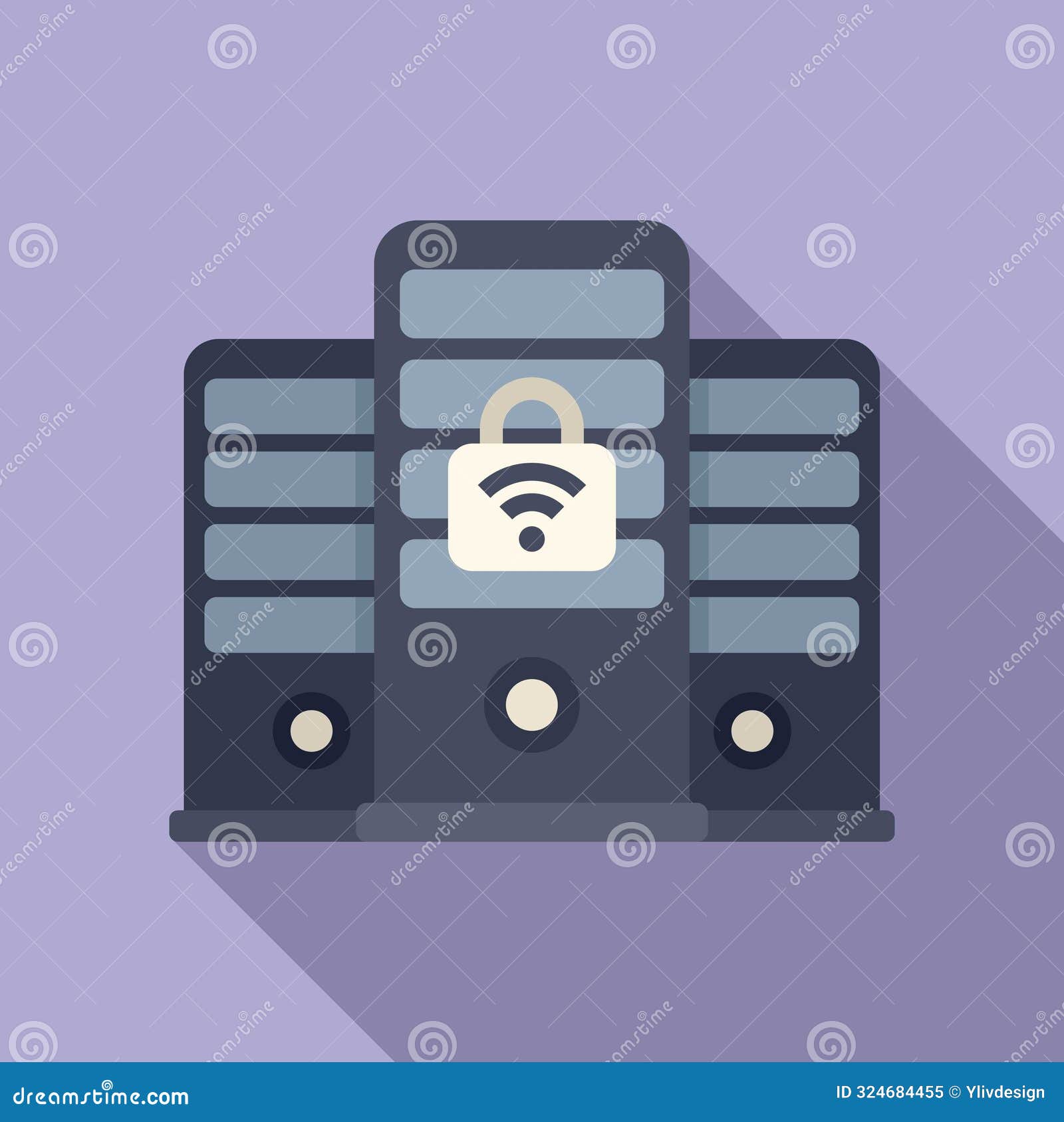 Server Room Providing Secure Wifi Hotspot Internet Connection Stock ...