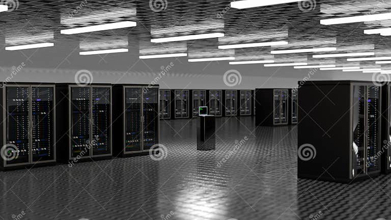Server Room. Server Data Center. Backup, Mining, Hosting, Mainframe ...